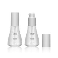 China MSDS Liquid Foundation Bottle 50ml PETG Face Lotion Plastic Pump Bottle for sale