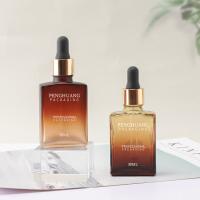 China Rectangle Serum Glass Dropper Bottles For Essential Oil Perfume 1.01oz for sale