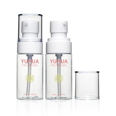 China Custom Cosmetic Lotion Bottles 40ml Empty PET Pump Bottle Skincare for sale