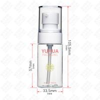 China Custom Cosmetic Lotion Bottles 40ml Empty PET Pump Bottle Skincare for sale