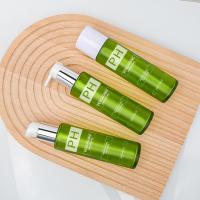 China Screw Cap 120ml Glass Emulsion Lotion Pump Bottle For Facial Care Moisture Glass Container for sale
