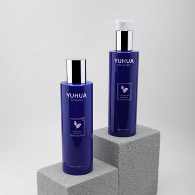 China Shampoo 200ml Blue Plastic Packaging Bottles With Pump for sale