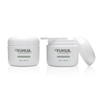 China White 50g PP Plastic Cream Jar Skincare Packaging Containers With Mushroom Lid for sale
