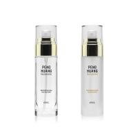 China Luxury Glass Lotion Bottle 60ml Cosmetic Packaging Container  Screen Printing for sale