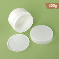 China 300g 10.58oz Single Wall PP Cream Jar With White Cap for sale