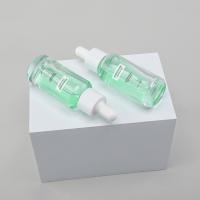 China Clear Glass Cosmetic Bottle 30ml 1oz with Dropper Cap for Serum Packaging for sale