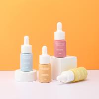 China OEM 15ml Serum Dropper Bottles Colorful Vials Skincare Packaging Glass Dropper Bottle for sale