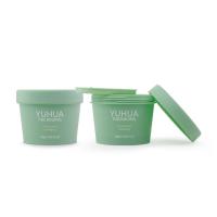 China 100g Plastic Packaging Jars With Flip Cap PET Material White Cap Recycled Plastic Container for sale