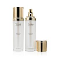 China 38g 35ml 150ml Cosmetic Packaging Set Acrylic Pump Lotion Bottle Sets for sale