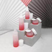 China Round Shape Cosmetic Bottle Set Hyaluronic Acid Glass Skincare for sale