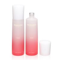 China Round Shape Cosmetic Bottle Set Hyaluronic Acid Glass Skincare for sale