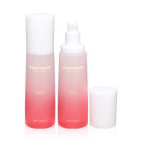 China Round Shape Cosmetic Bottle Set Hyaluronic Acid Glass Skincare for sale