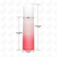 China Customized Whitening Essence Lotion Glass Bottles  120ml Gradient Red for sale