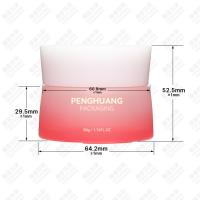 China Luxury Skin Care Cosmetic Glass Jar 50g With Screw Lid Empty Body Cream Jars for sale