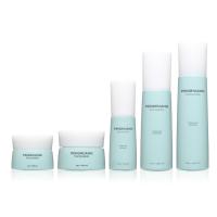 China 120ml Gradient Toner Lotion Bottle Set Custom White Cosmetic Jar for sale