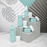 China 120ml Gradient Toner Lotion Bottle Set Custom White Cosmetic Jar for sale