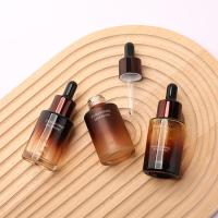 China Essential Oil Glass Dropper Bottles Custom Painting 30ml Empty Skin Care for sale