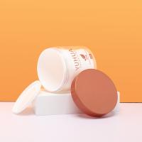China Refillable PET Cream Jar 100g Flat Top Cap Scrub Plastic Container for sale