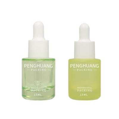 China Screen Printing 15ml Glass Serum Bottle Cosmetic Packaging Jar for sale