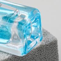 China 30ml Square Essence Oil Serum Dropper Bottles Clear Glass Body Skincare Packing for sale