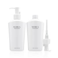 China 250ml Plastic Lotion Bottle With Color Pump 24/410 Special Shape for sale