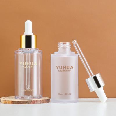 China PETG 50ml Essential Oil Dropper Bottle With Press Dropper for sale