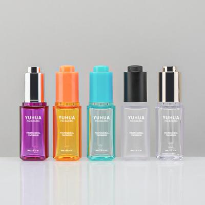 China Empty Essential Oil Dropper Bottle Serum Packaging Plastic Bottle 30ml for sale