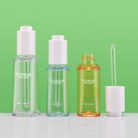 China 30ml 50ml Custom PETG Plastic Serum Bottle With Dropper Cap for sale