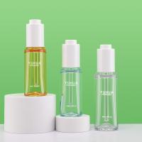 China 30ml 50ml Custom PETG Plastic Serum Bottle With Dropper Cap for sale