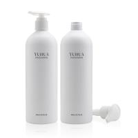 China 480ml Empty Plastic Shampoo Bottle Personal Care Recycled PET Pump Lotion Bottle for sale