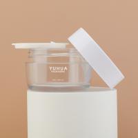China Childproof Plastic Packaging Jars 30g Clear Petg Cosmetic Jar With Screw Cap for sale