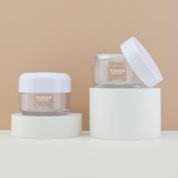 China Childproof Plastic Packaging Jars 30g Clear Petg Cosmetic Jar With Screw Cap for sale