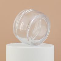 China Childproof Plastic Packaging Jars 30g Clear Petg Cosmetic Jar With Screw Cap for sale