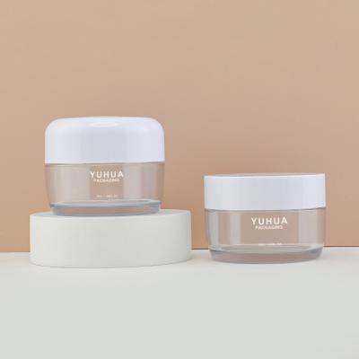 China 30g Thick PET Jar bottle For Cream Facial Wash Samples Free for sale