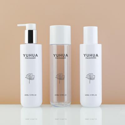 China 200ml Plastic Packaging Bottles 24/410 For Lotion Skin Care Shampoo Toner for sale
