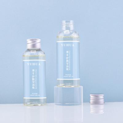 China Round 100ml Plastic Packaging Bottles With Cap Drink Water Bottles Hot Stamping for sale