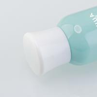 China MSDS 100ml Plastic Packaging Bottles Blue Color Clear Packaging Drink Water Bottles With Cap for sale