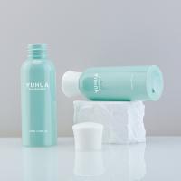 China MSDS 100ml Plastic Packaging Bottles Blue Color Clear Packaging Drink Water Bottles With Cap for sale
