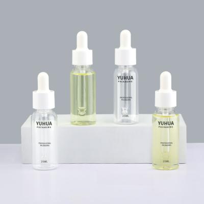 China Custom Pet Plastic Packaging Bottles 25ml Fancy Oil Dropper Bottle for sale