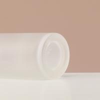 China Cylinder Glass Lotion Pump Bottles 30ml Clear Empty Liquid Foundation Containers for sale
