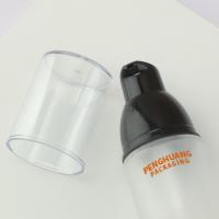 China Cylinder Glass Lotion Pump Bottles 30ml Clear Empty Liquid Foundation Containers for sale