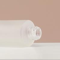 China Cylinder Glass Lotion Pump Bottles 30ml Clear Empty Liquid Foundation Containers for sale