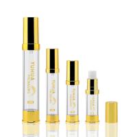 China 5ml 10ml Airless Lotion Vacuum PET Pump Bottle Eye Cream Plastic Skincare Packaging for sale