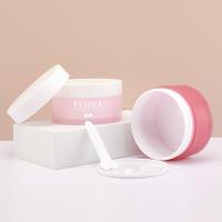 China 100g PP Cream Jar With Spoon Inside Double Wall White Cap Customized Color for sale