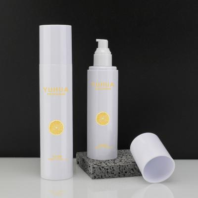 China 30ml-200ml Plastic Airless Pump Bottles Lotion Cream Packaging Logo Customized for sale
