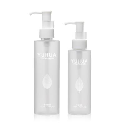 China Eco Friendly Clear Plastic Lotion Bottle 200ml For Makeup Packaging for sale