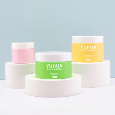 China Custom Color Plastic Packaging Jars Smooth Surface For Face Cream 100g for sale
