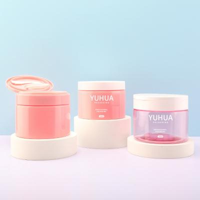 China 360G Plastic Packaging Body Scrub Jar With Scoop Custom Logo for sale