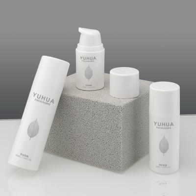 China Custom Plastic Packaging Bottles 15ml 30ml 50ml White Airless Bottles for sale