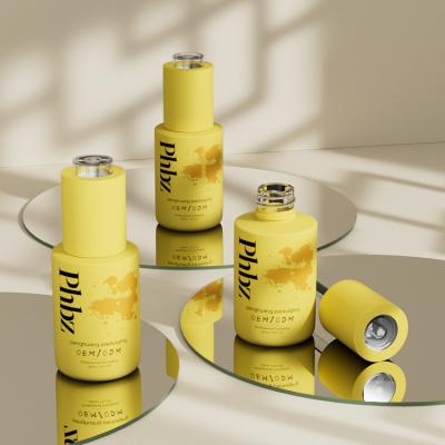 China ODM Packaging 30ml Rotary Press Dropper Serum Bottles Glass Material for sale